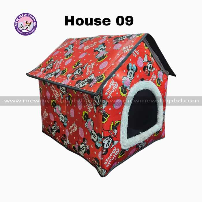 Square Shape Pet Cat House (Made In Bangladesh) | Mew Mew Shop BD