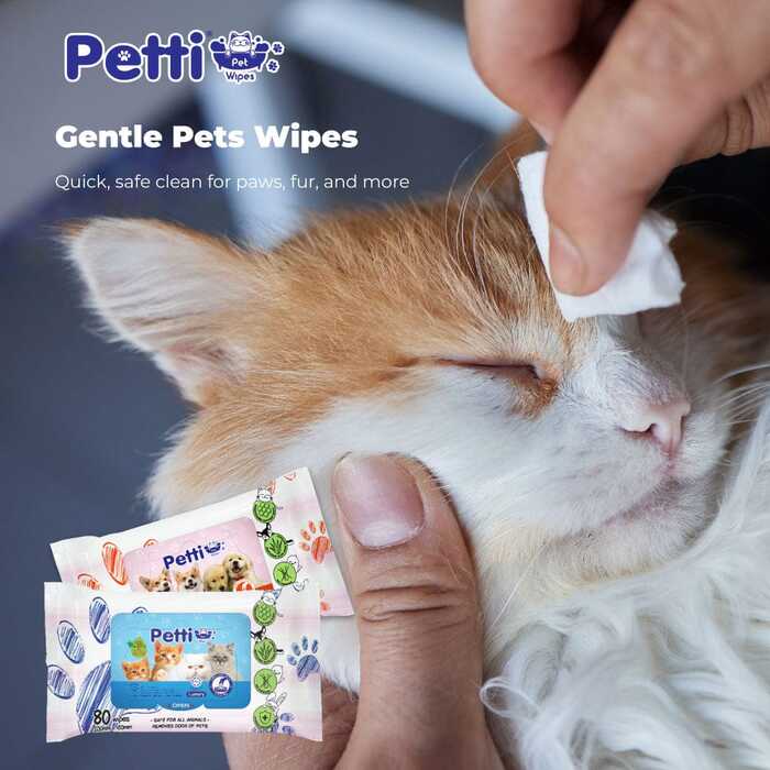Petti Pet Wipes for Cats | Mew Mew Shop BD