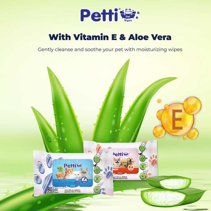 Petti Pet Wipes for Cats | Mew Mew Shop BD